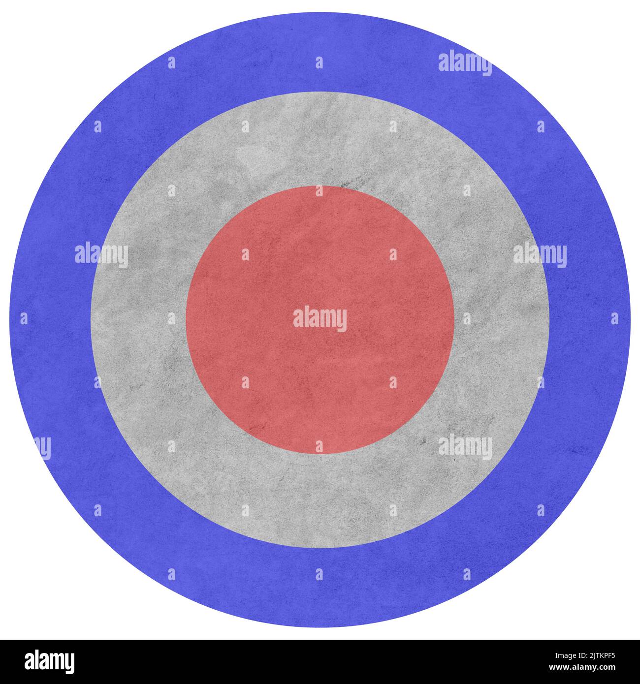 A red white and blue roundel symbol digital vector illustration with ...