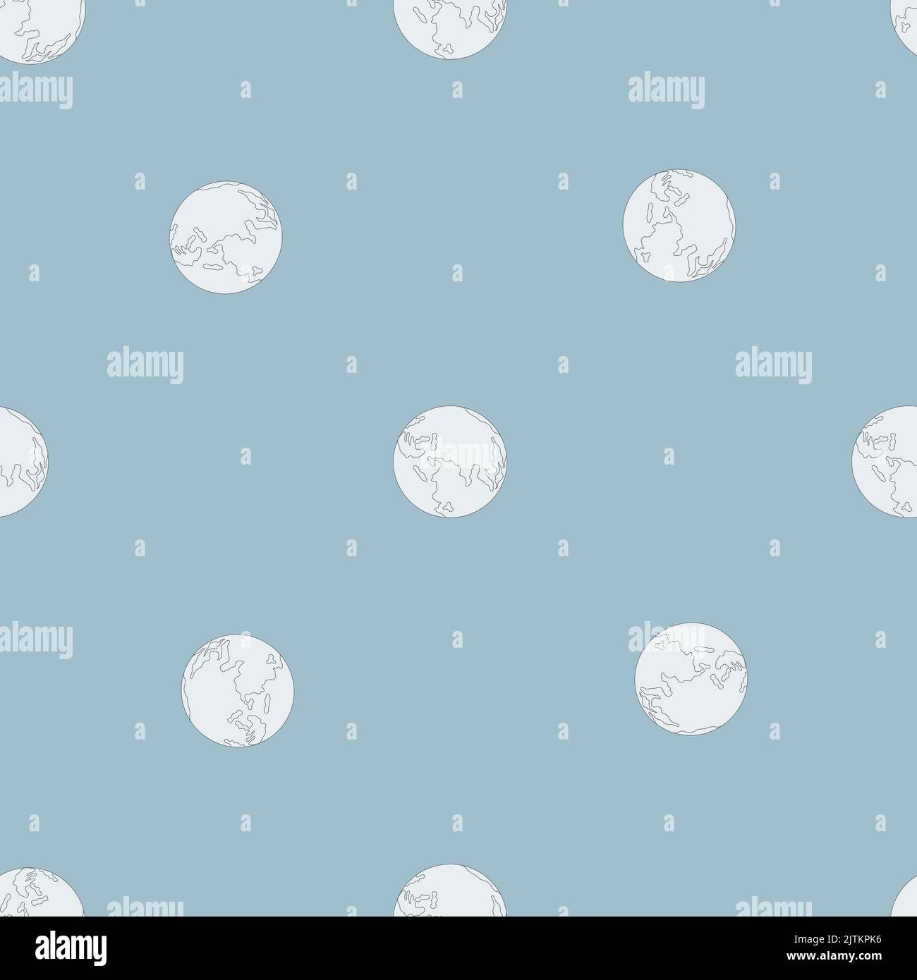 Planet earth engraved seamless pattern. Vintage sphere of world in hand ...