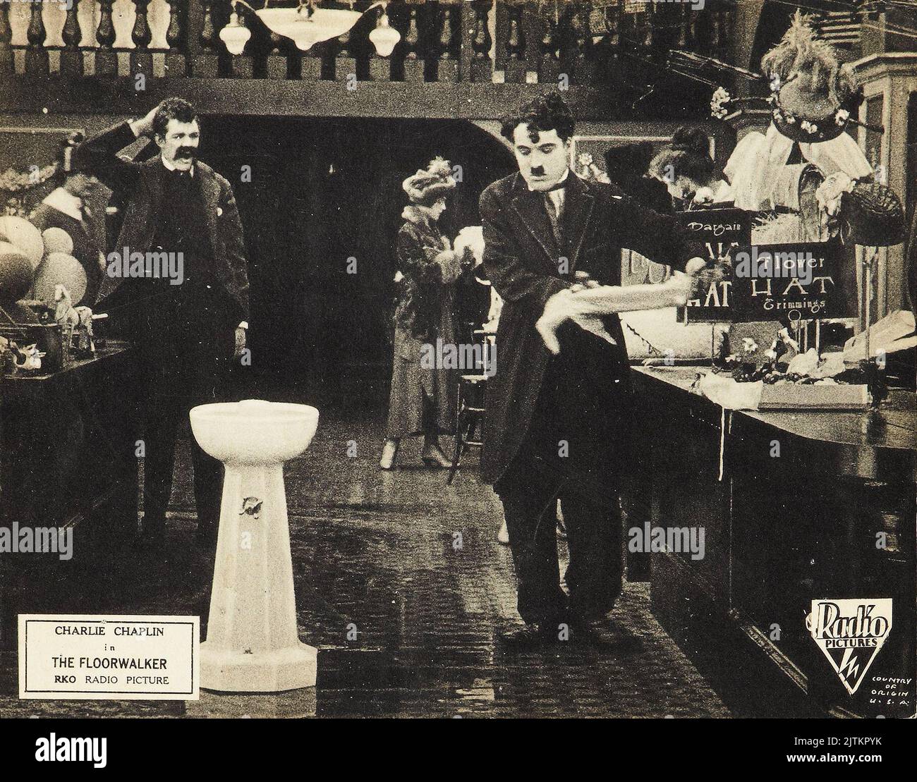 Charlie Chaplin - The Floorwalker (RKO Radio Pictures, R-1932). Lobby ...