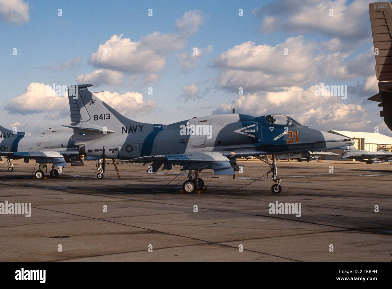 Douglas A-4 Skyhawk aggressor aircraft used by instructors at the Navy ...