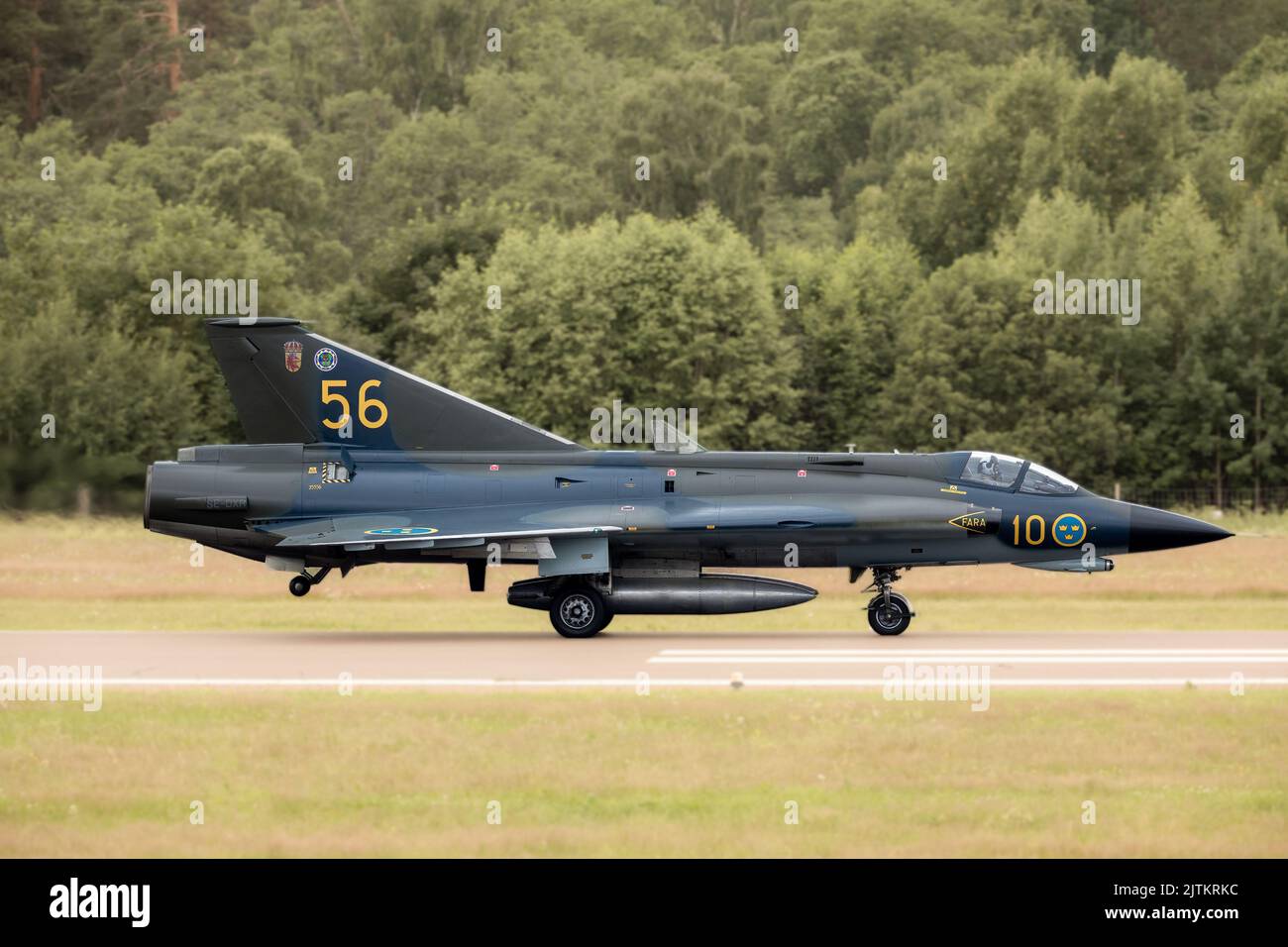 Saab J35 Draken is a supersonic delta winged aircraft built by Saab ...