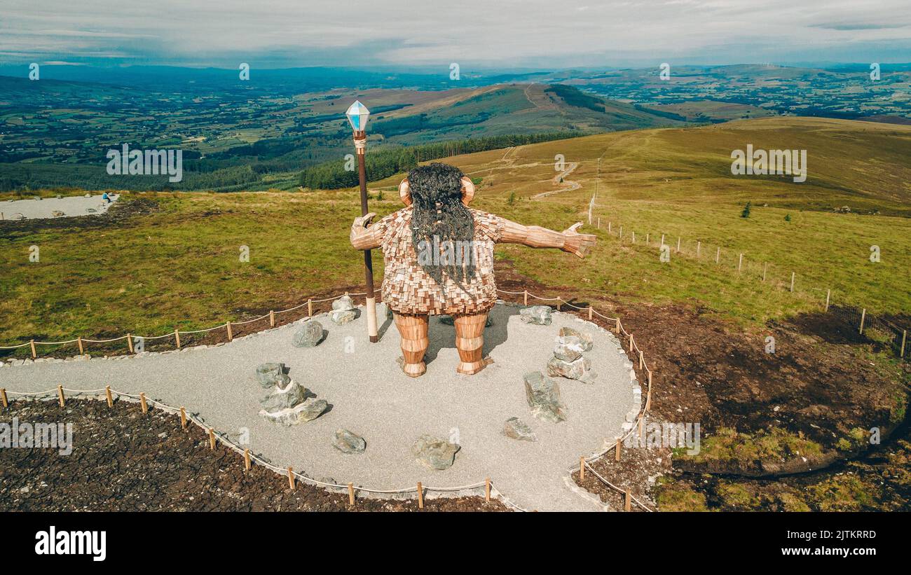 Mullaghcarn Giant Sculpture in Gortin Glens Forest Park, Omagh, Tyrone ...