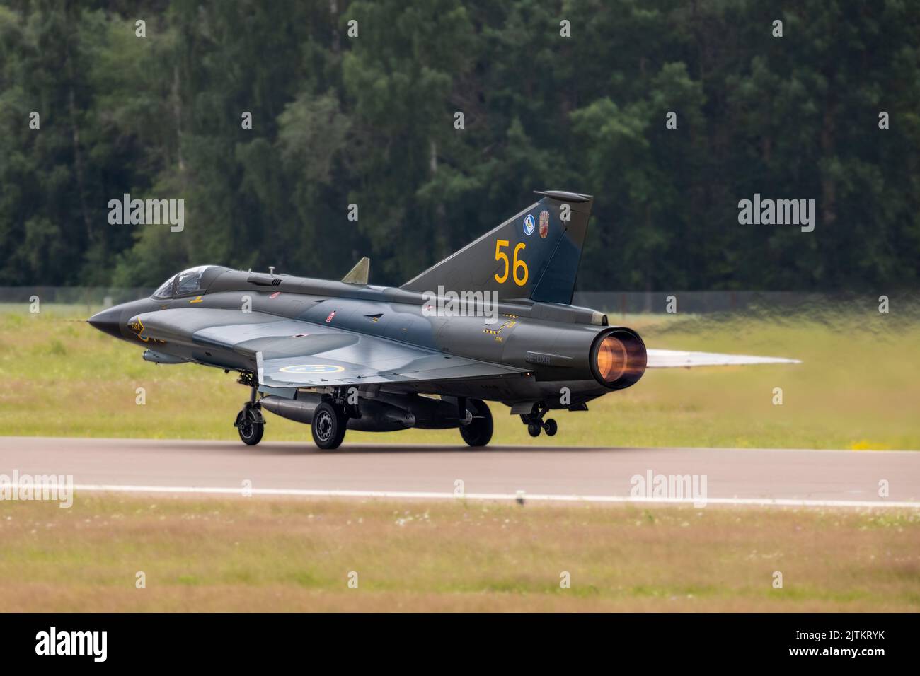 Saab J35 Draken is a supersonic delta winged aircraft built by Saab ...