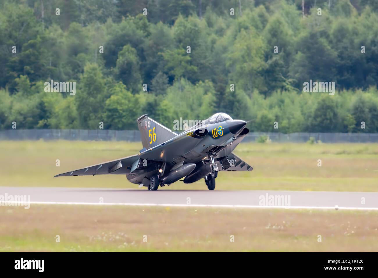 Saab J35 Draken is a supersonic delta winged aircraft built by Saab ...