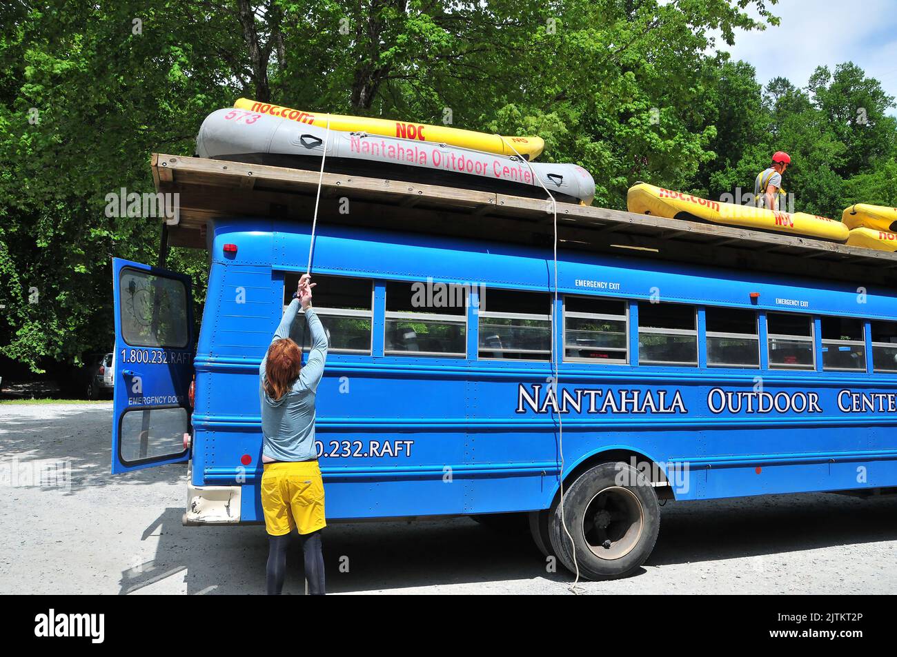 Whitewater rafting in the Nantahala River in North Carolina's ...