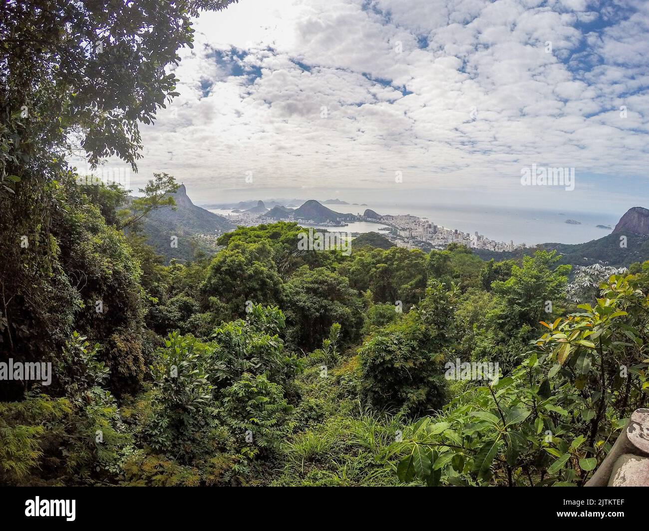 view from the top of the chinese view with an action cam in rio de ...