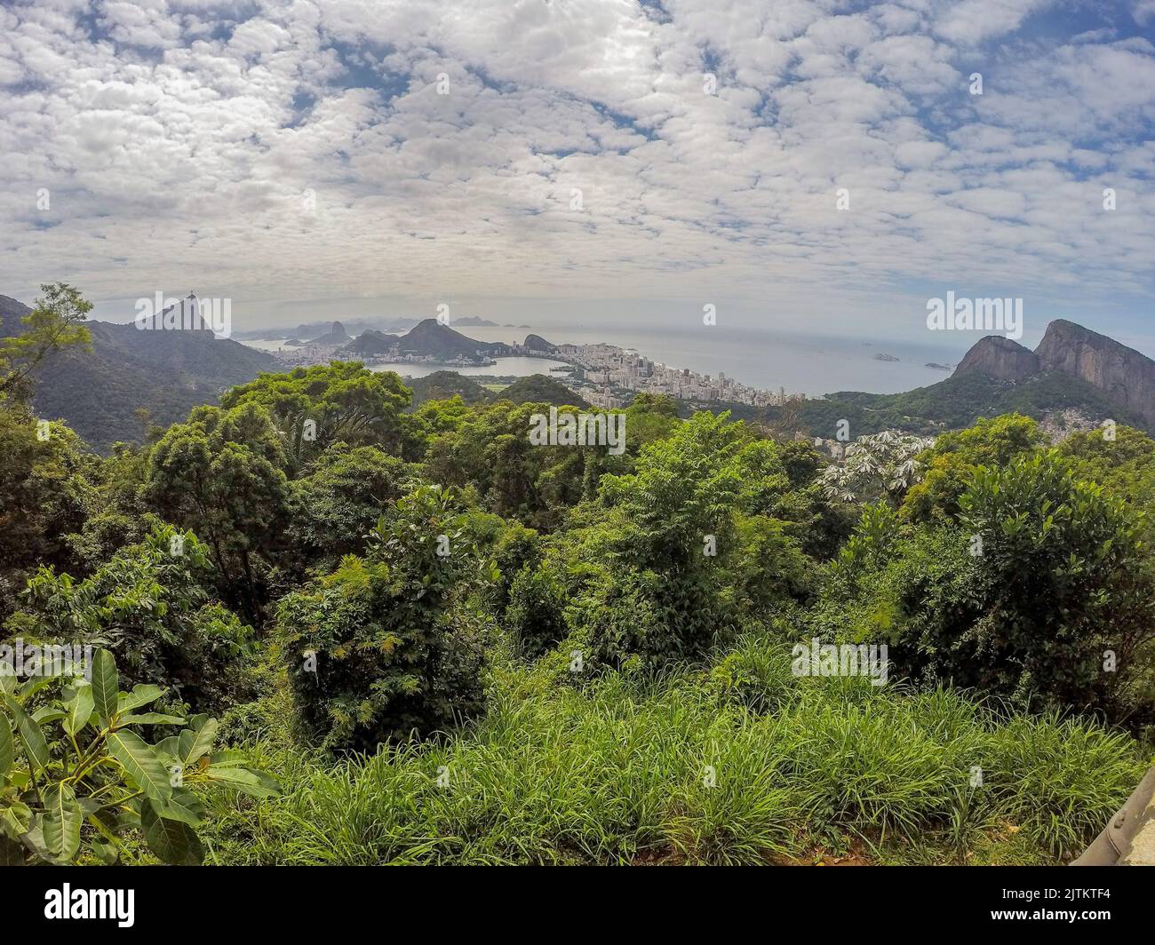 view from the top of the chinese view with an action cam in rio de ...
