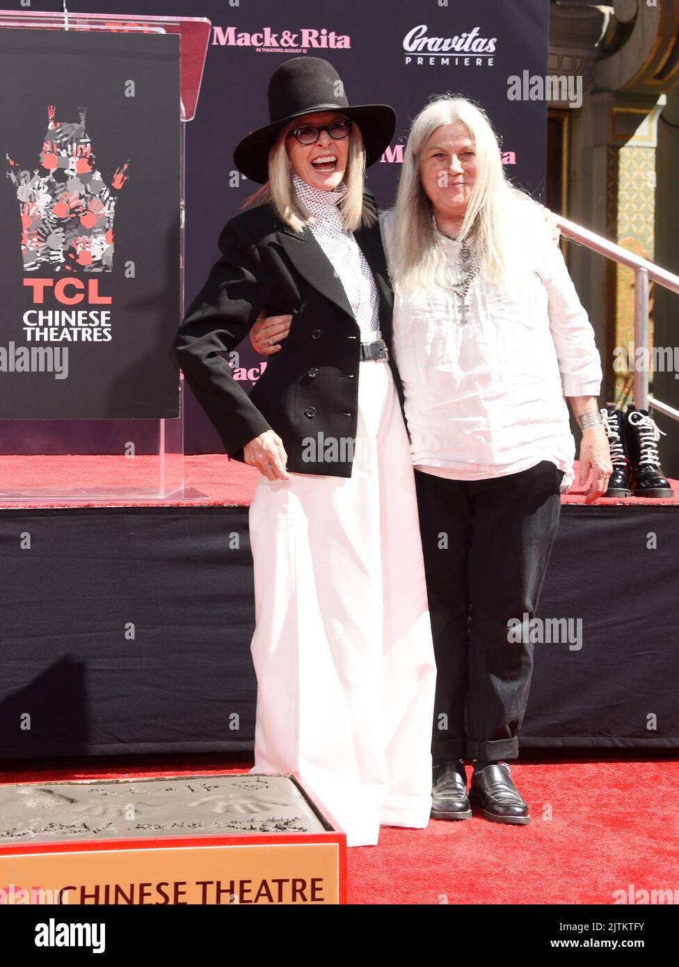 Diane Keaton and Dorrie Hall arriving to the Diane Keaton Hand and ...
