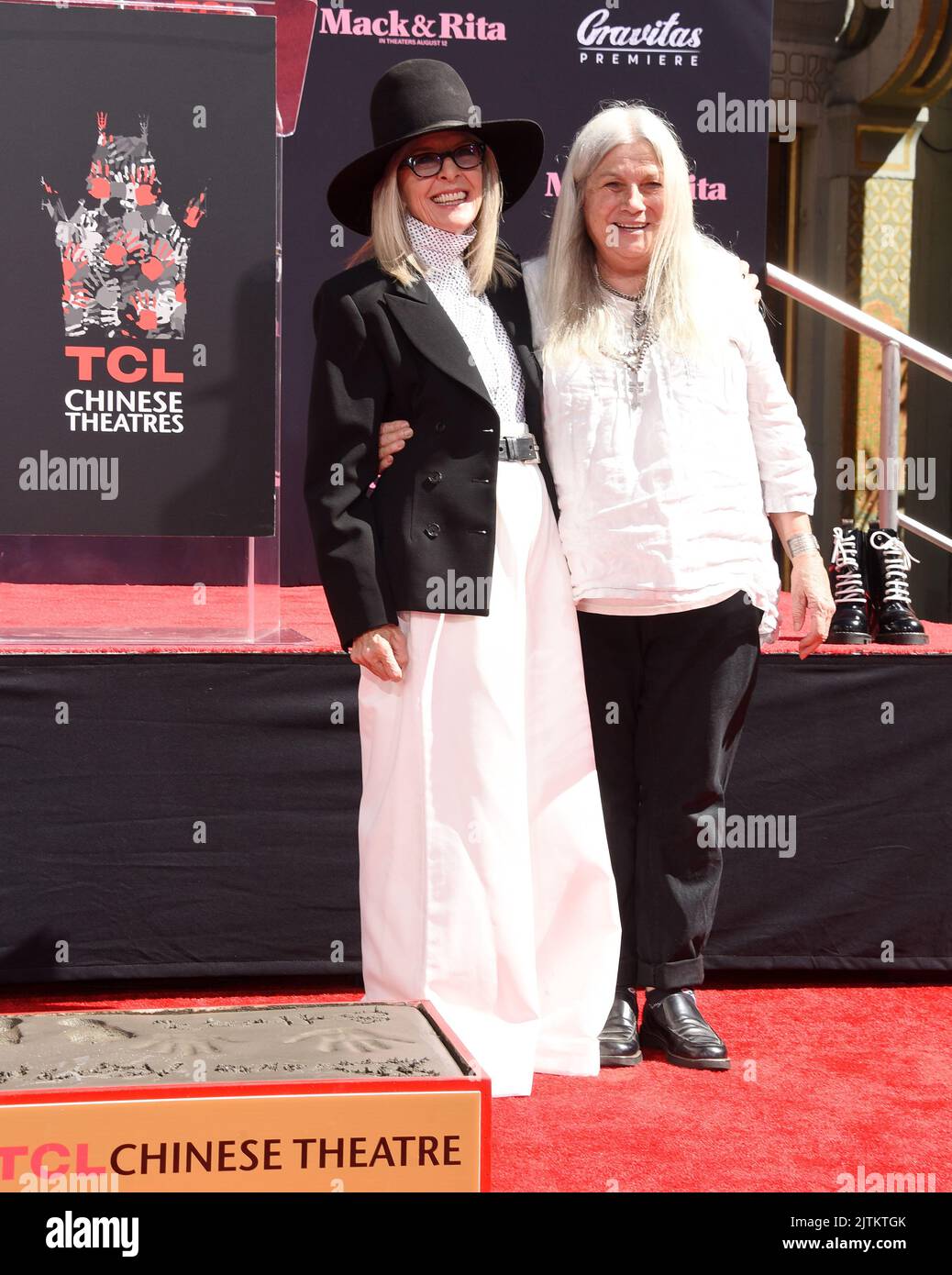 Diane Keaton and Dorrie Hall arriving to the Diane Keaton Hand and ...