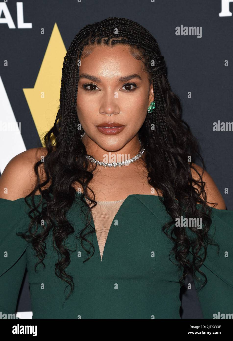 Emily Raver-Lampman arriving at the 5th Annual HCA Film Awards held at ...