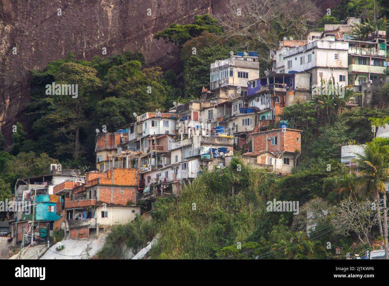 slum sky farm in Rio de Janeiro Brazil Stock Photo - Alamy