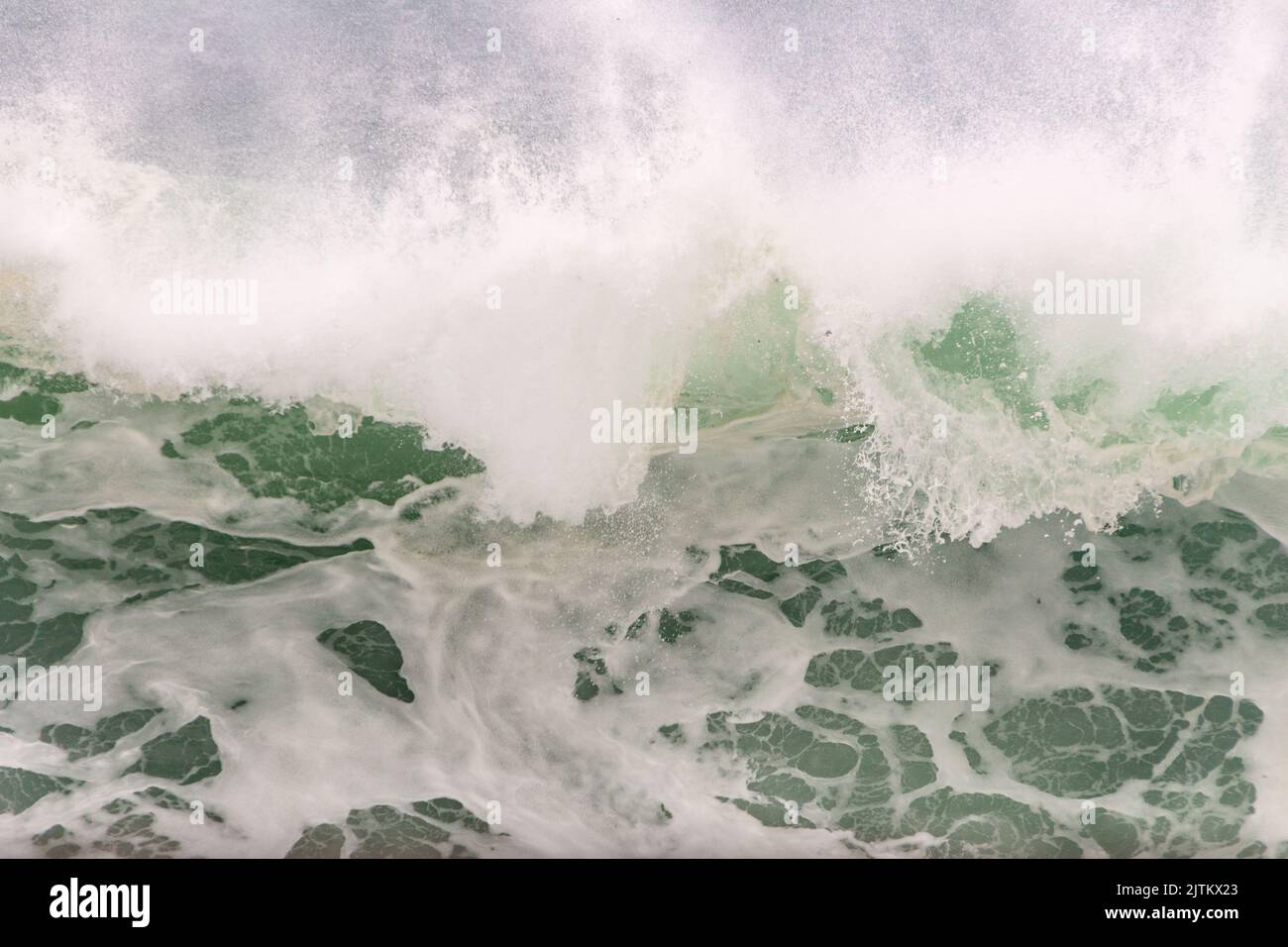 white foam of a wave at leblon beach in Rio de Janeiro Brazil Stock ...
