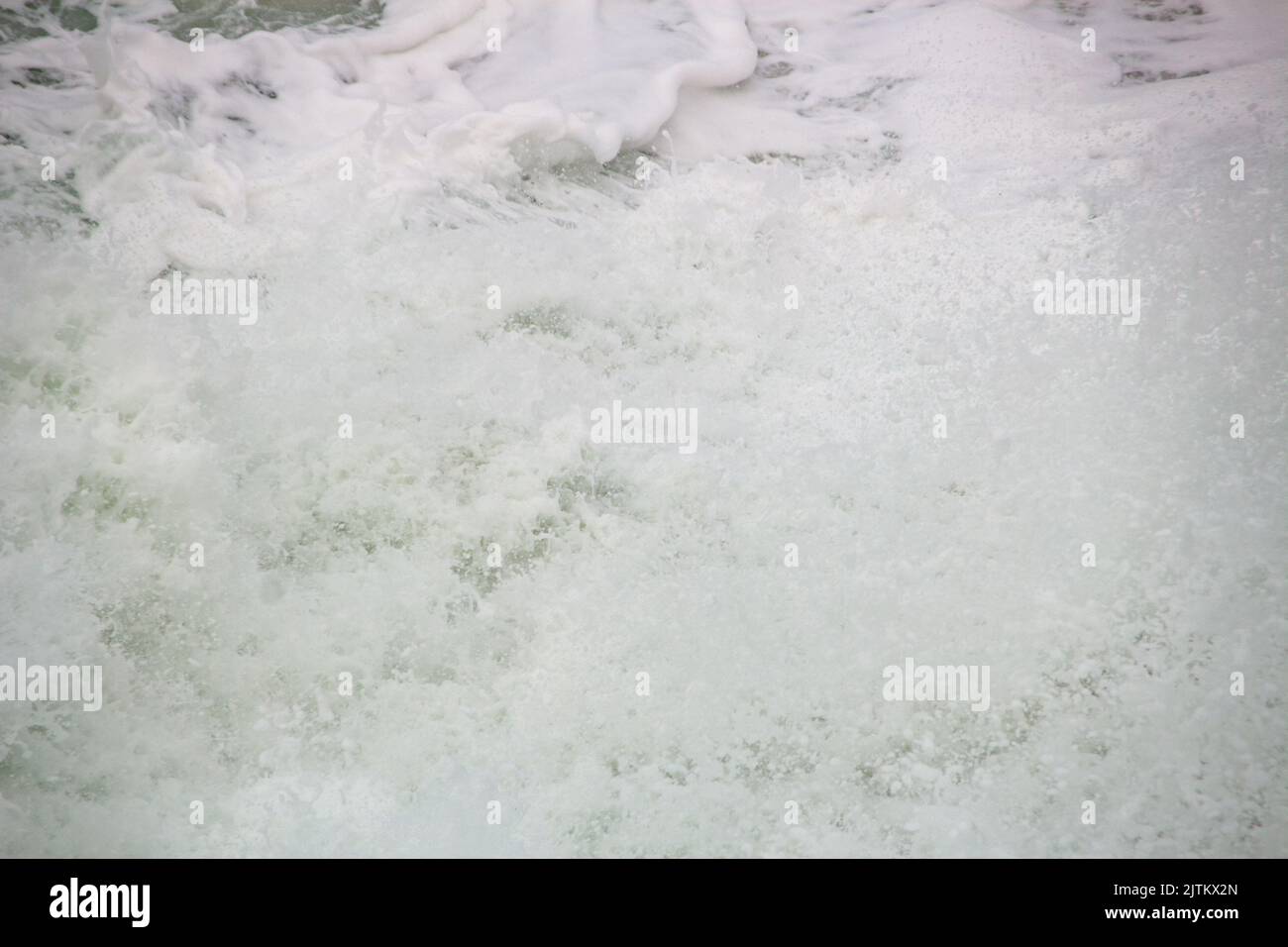 white foam of a wave at leblon beach in Rio de Janeiro Brazil Stock ...