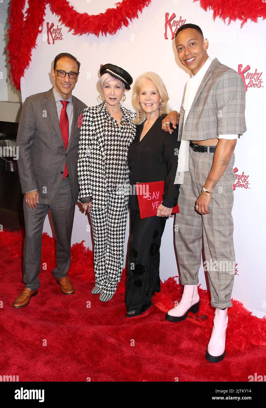 Hal Luftig, Cyndi Lauper, Daryl Roth and Callum Francis attending ...