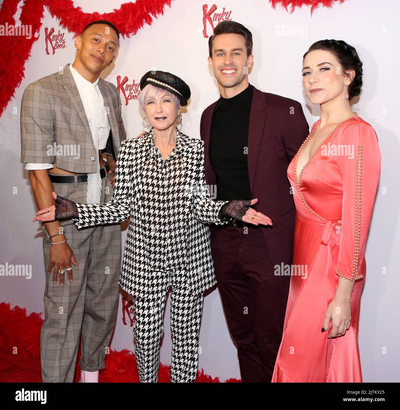 Callum Francis, Cyndi Lauper, Christian Douglas and Danielle Hope ...