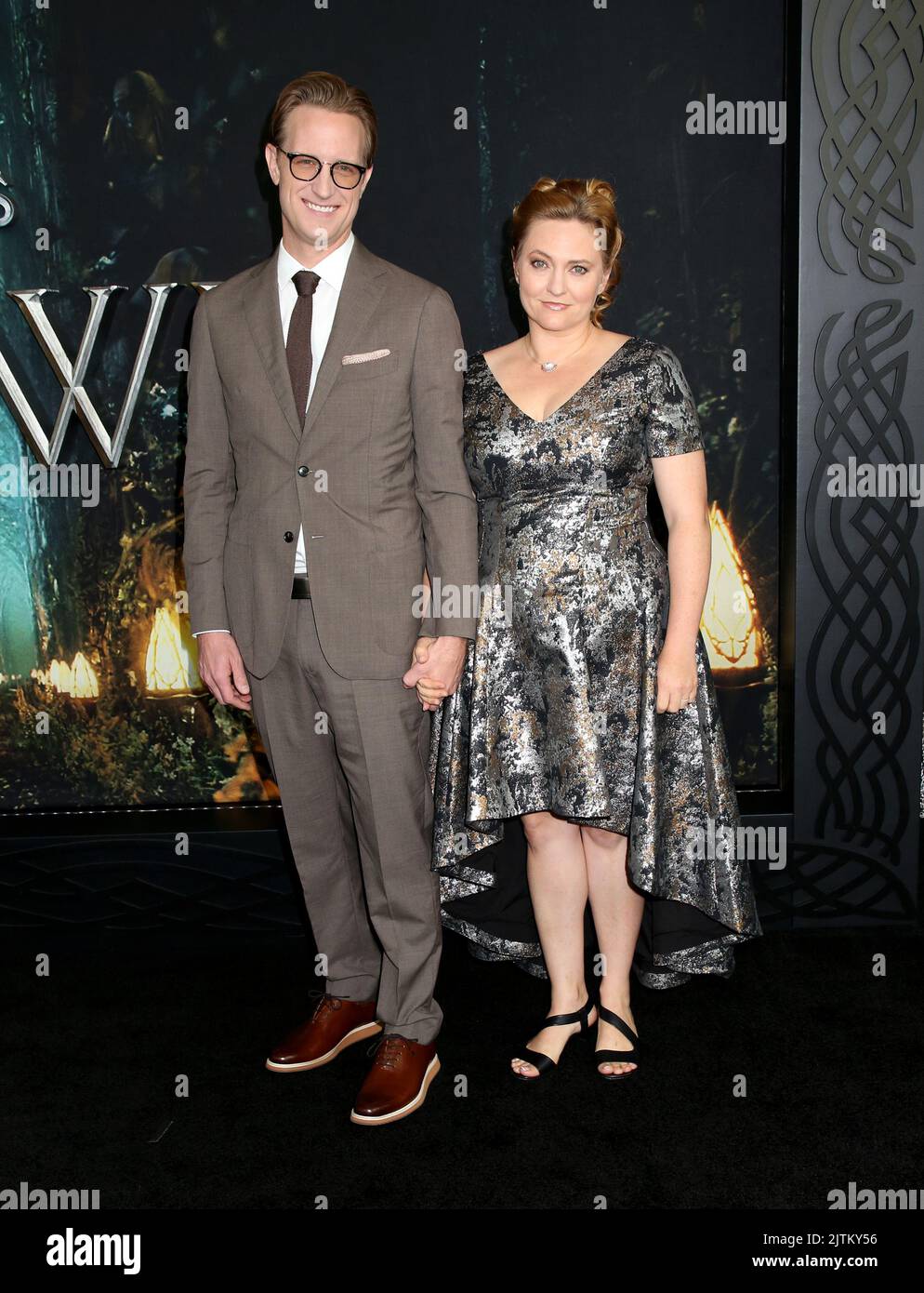 J. D. Payne and Rachel Payne attending 'The Lord of The Rings: The ...