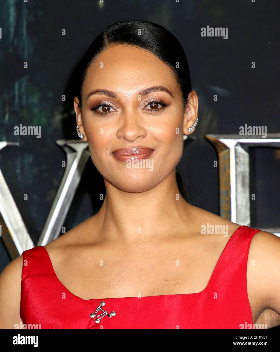 Cynthia Addai-Robinson attending 'The Lord of The Rings: The Rings of ...