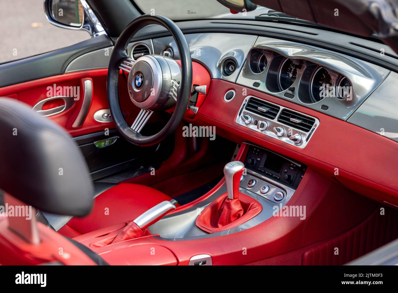 BMW Z8 Roadster interior on display at the Bicester Heritage Scramble ...