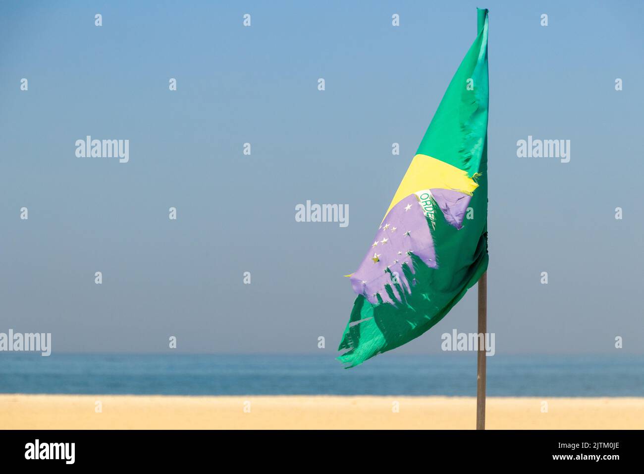 Torn brazilian national flag hi-res stock photography and images - Alamy