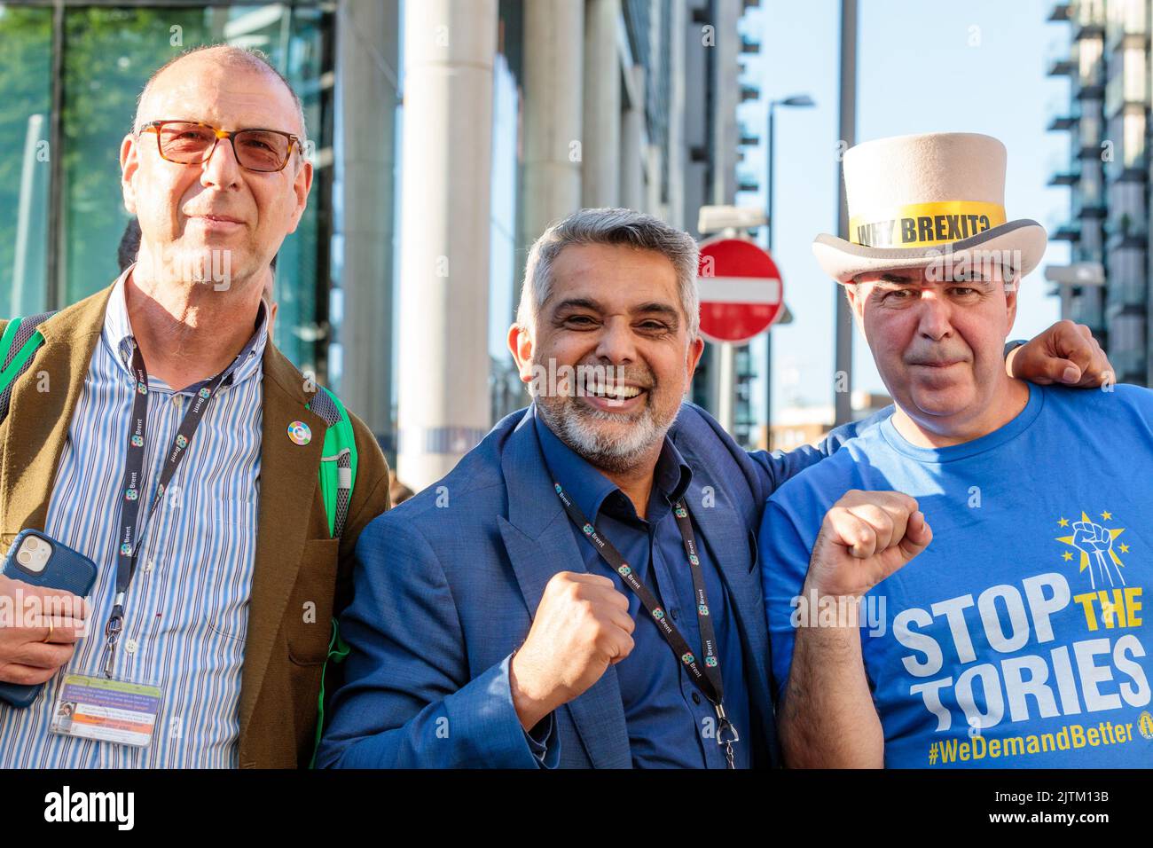 Wembley, London, UK. 31st August 2022Cllr Neil Nerva and Leader of ...