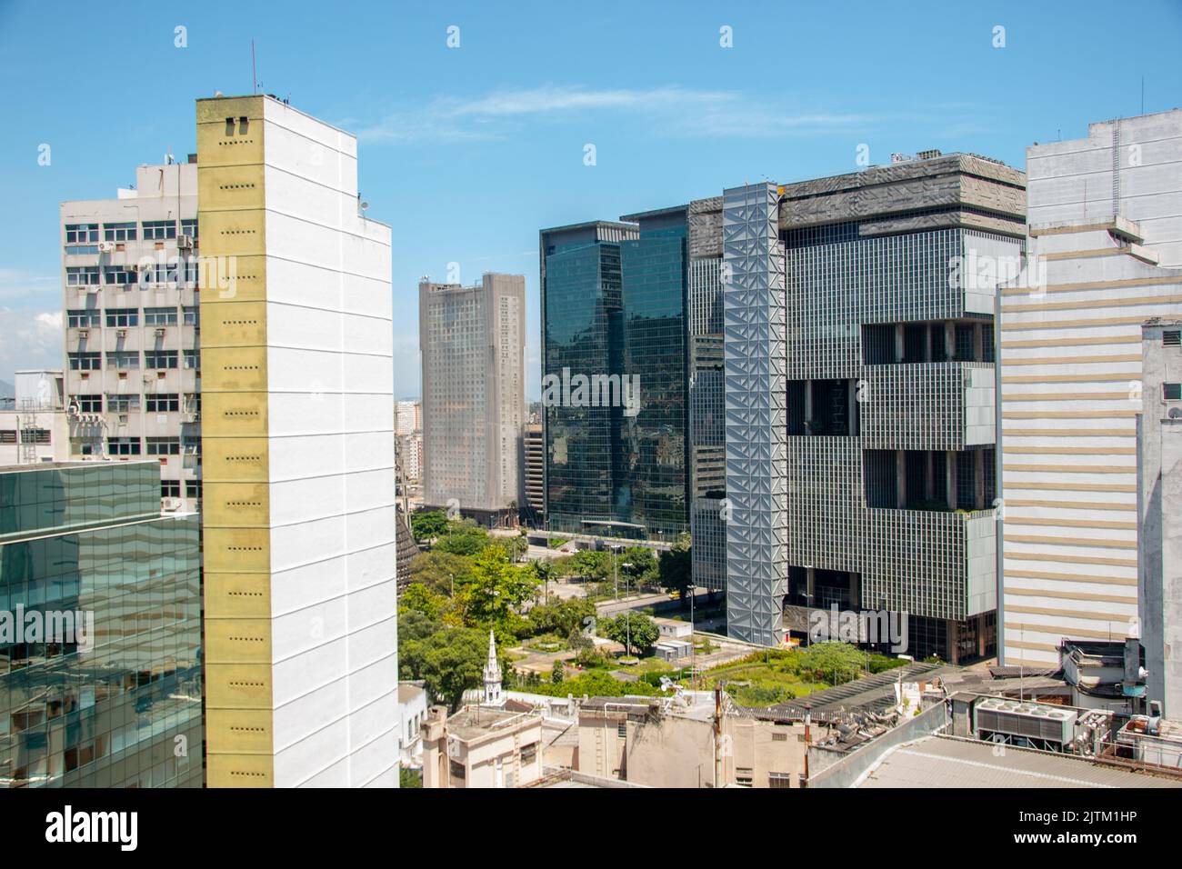 buildings in downtown rio de janeiro brazil Stock Photo - Alamy