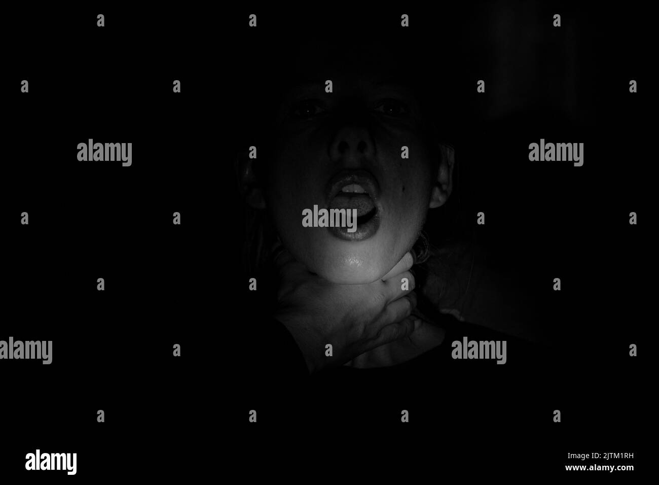 Strangle neck girl hi-res stock photography and images - Alamy