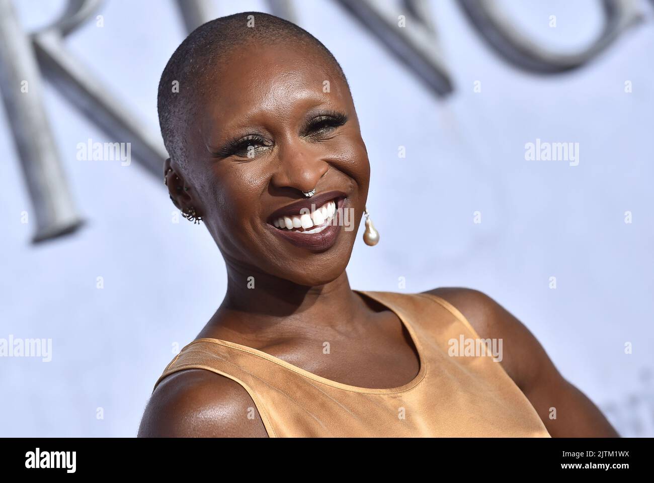 Cynthia Erivo arriving to "The Lord of the Rings: The Rings of Power ...