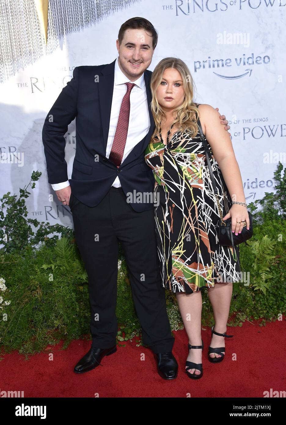 Nicholas Dyruff and Anna Tolkien arriving to "The Lord of the Rings ...