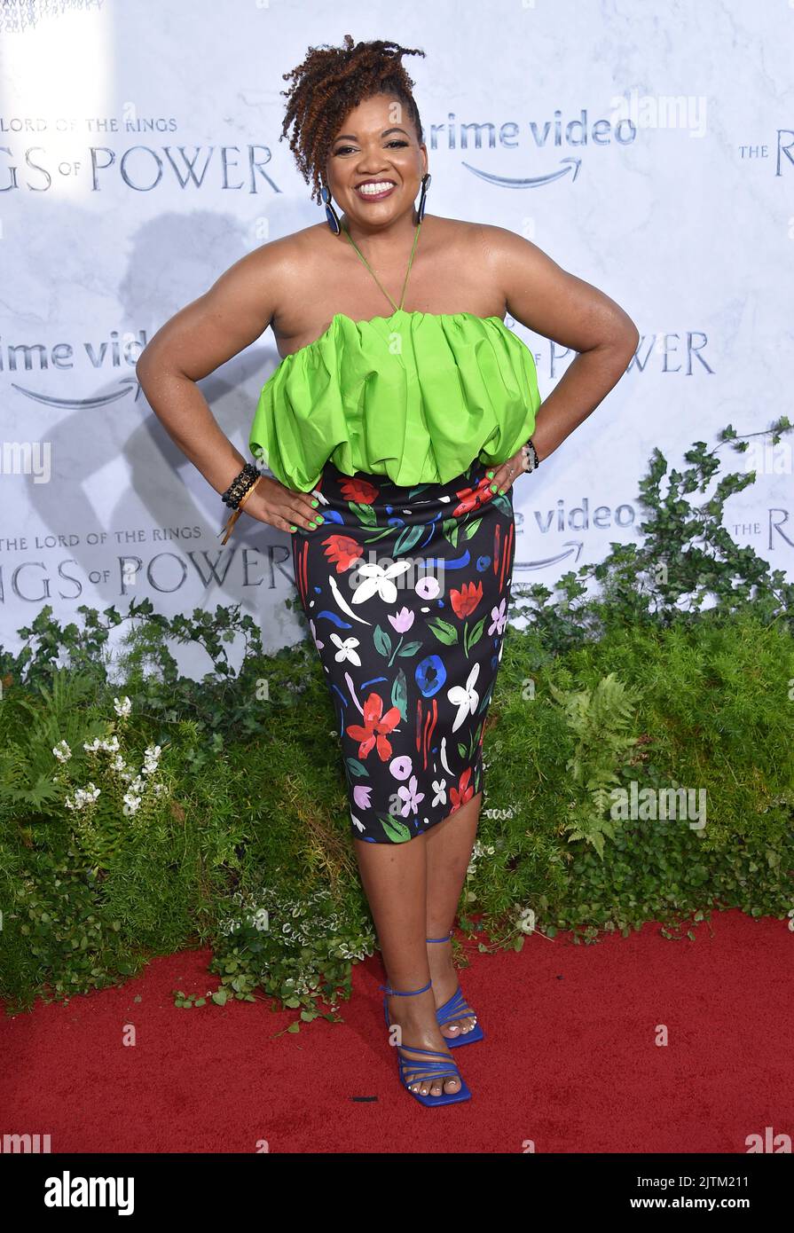 Latasha Gillespie arriving to "The Lord of the Rings: The Rings of ...