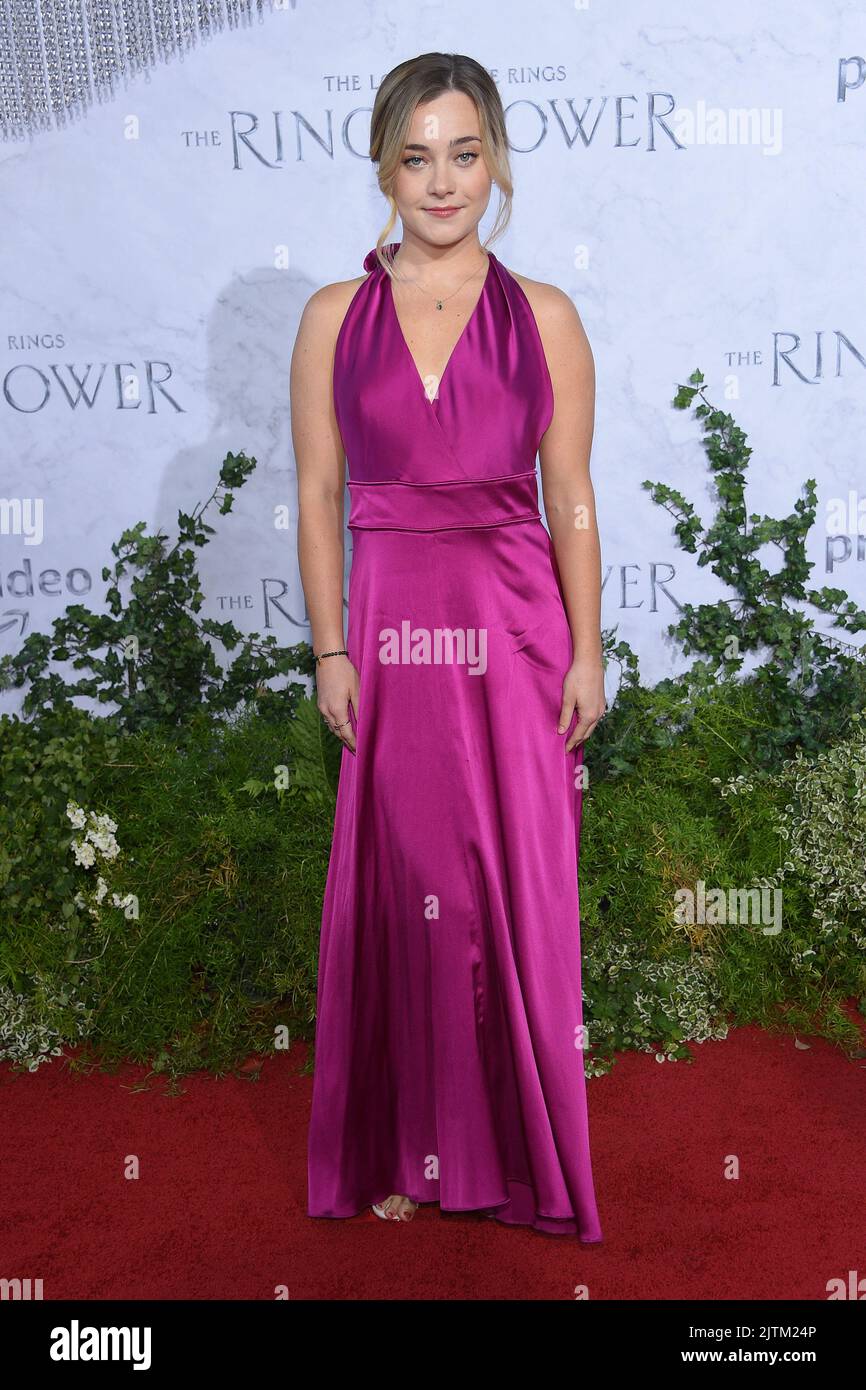 Lexi Simonsen arriving to "The Lord of the Rings: The Rings of Power ...