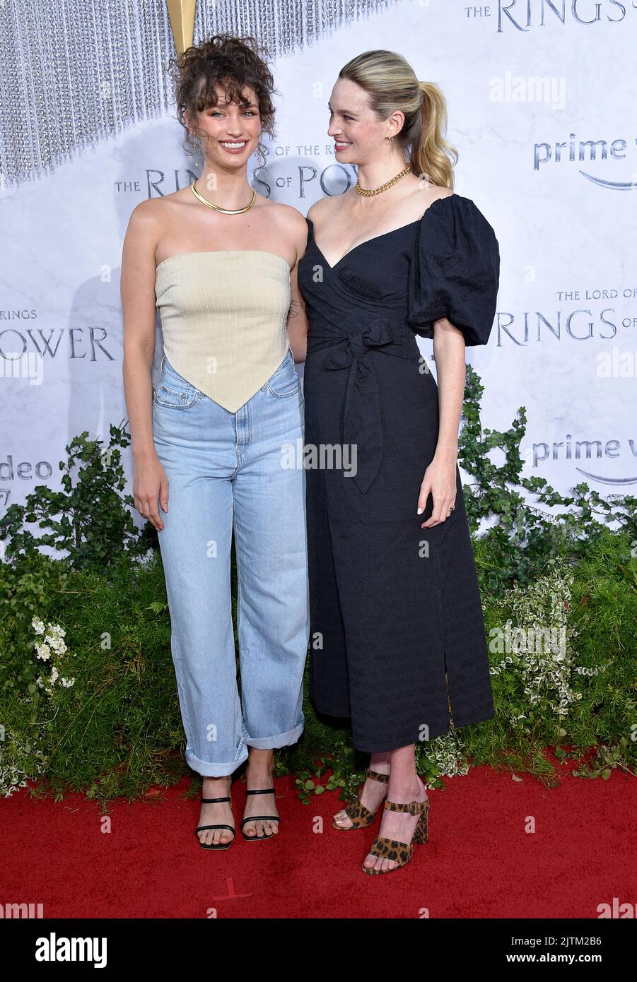 Allegra Edwards and sister Evangeline Edwards arriving to "The Lord of ...