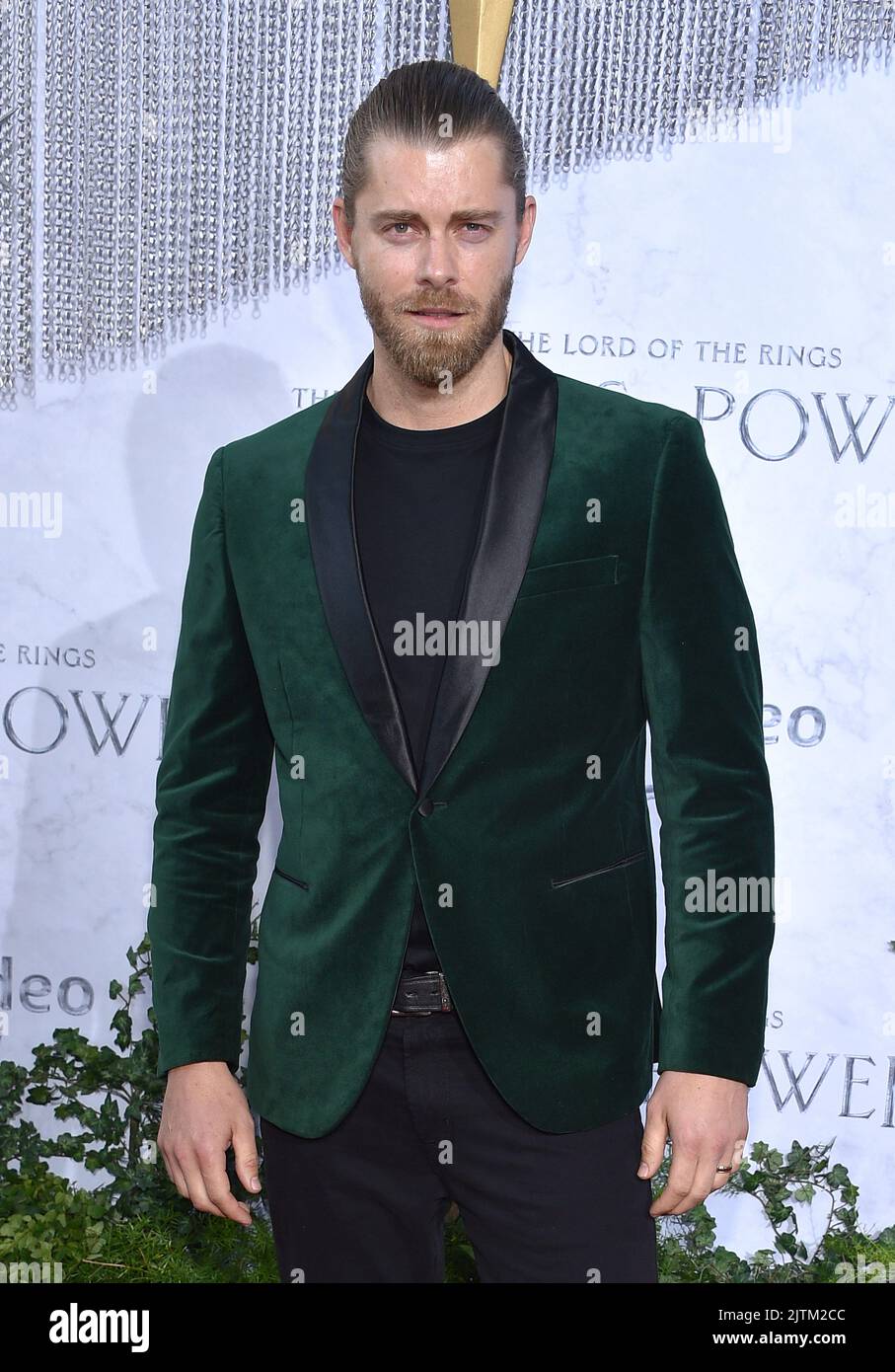 Luke Mitchell arriving to "The Lord of the Rings: The Rings of Power ...