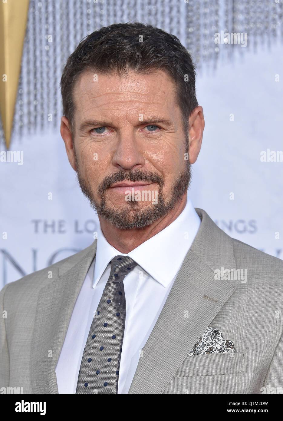 Lloyd Owen arriving to "The Lord of the Rings: The Rings of Power" Los ...