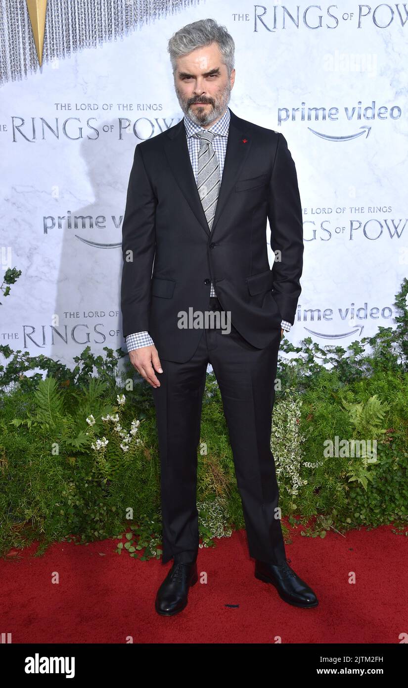 Trystan Gravelle arriving to "The Lord of the Rings: The Rings of Power ...