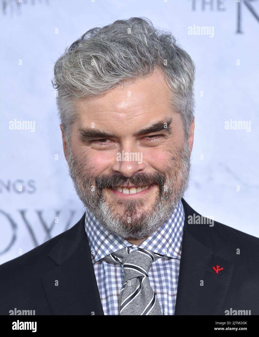 Trystan Gravelle arriving to "The Lord of the Rings: The Rings of Power ...