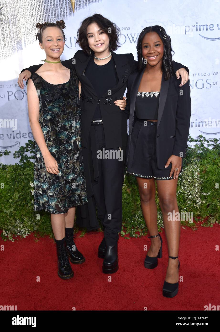 Sofia Rosinsky, Riley Lai Nelet and Camryn Jones arriving to "The Lord ...