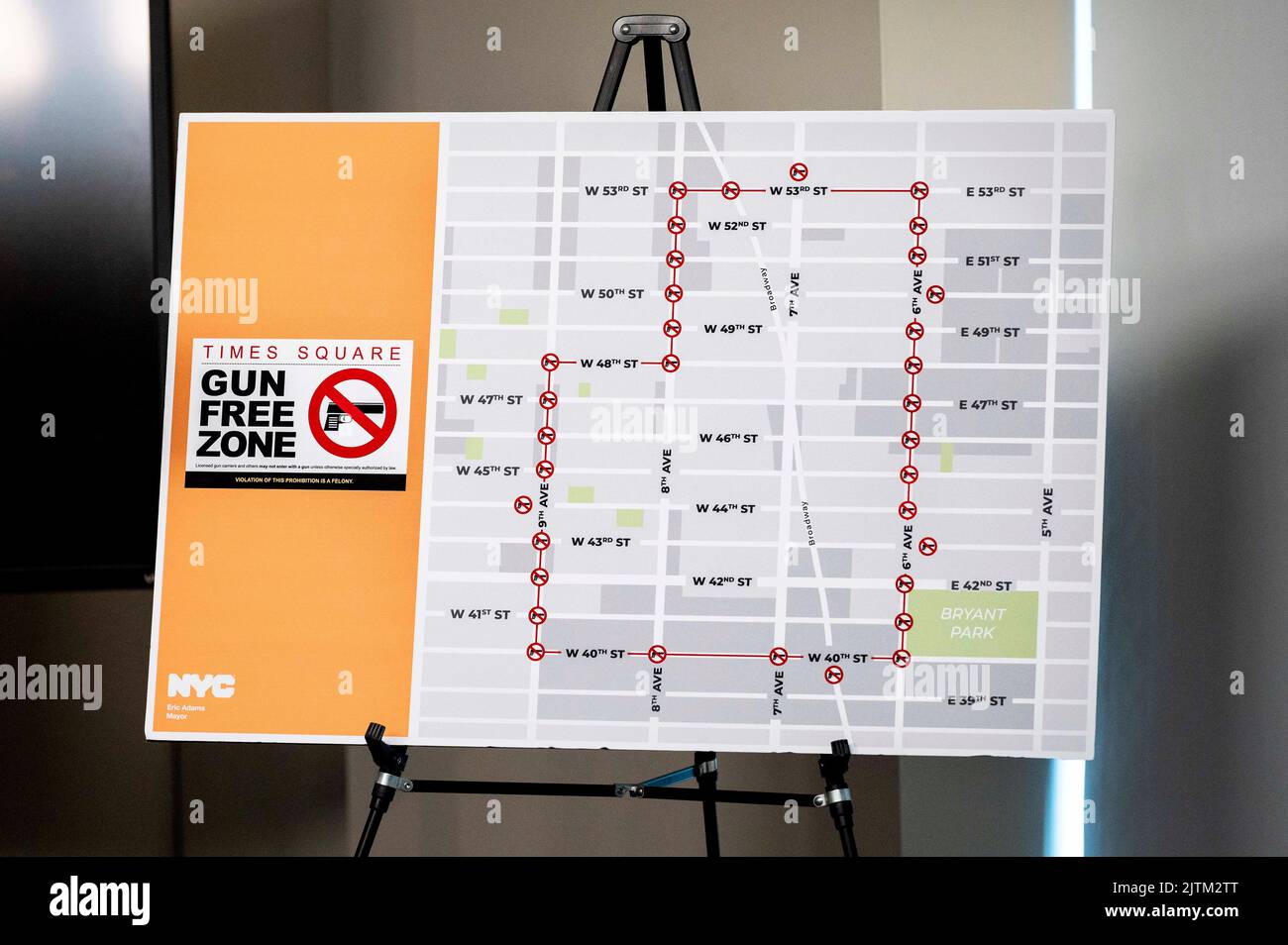 August 31, 2022, New York City, New York, United States: A map showing ...