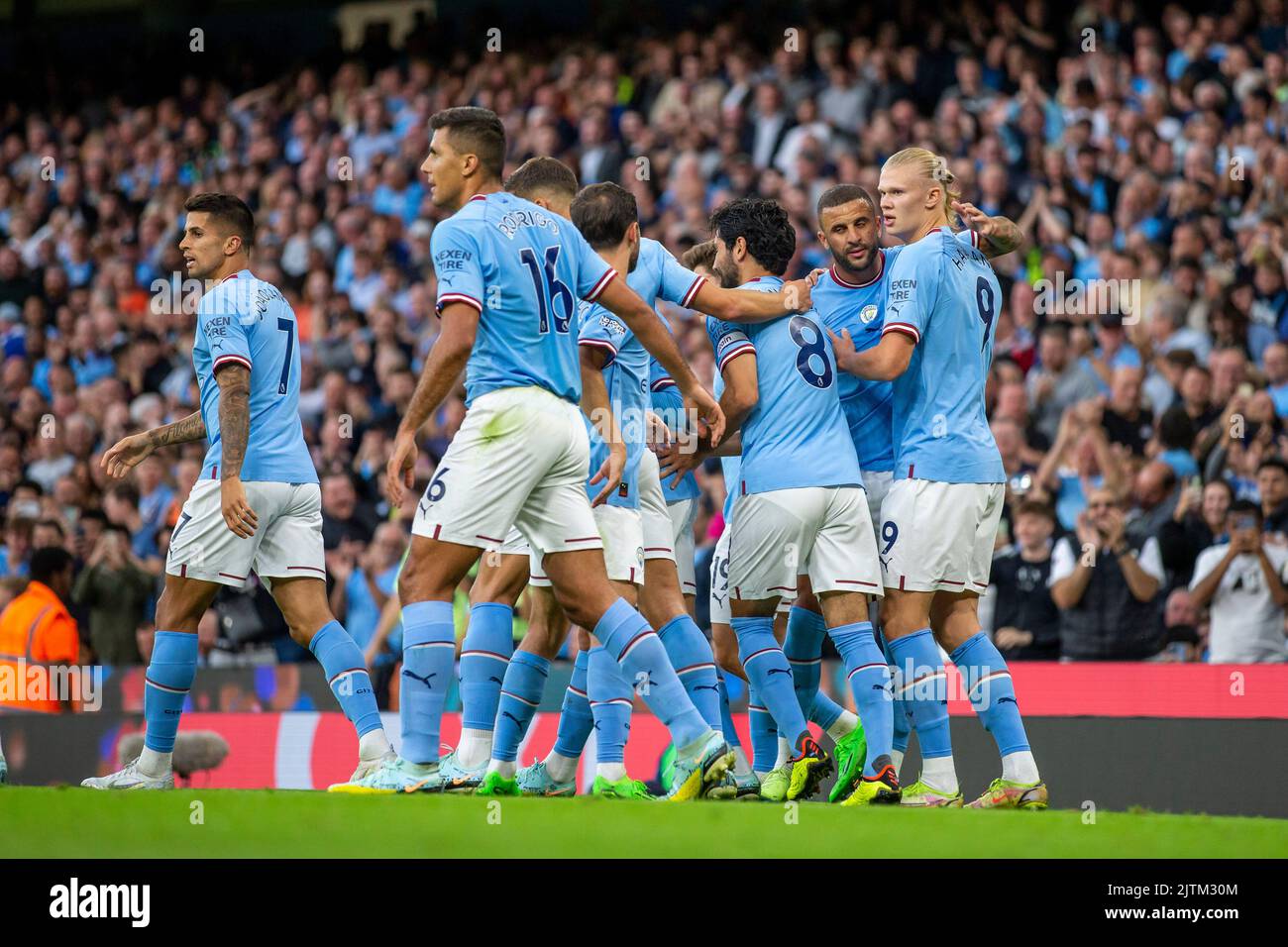 Man city celebrate goal 2022 hi-res stock photography and images - Alamy