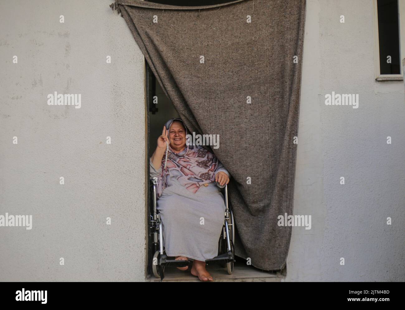 Gaza, The Gaza Strip, Palestine. 30th Aug, 2022. A Palestinian refugee ...
