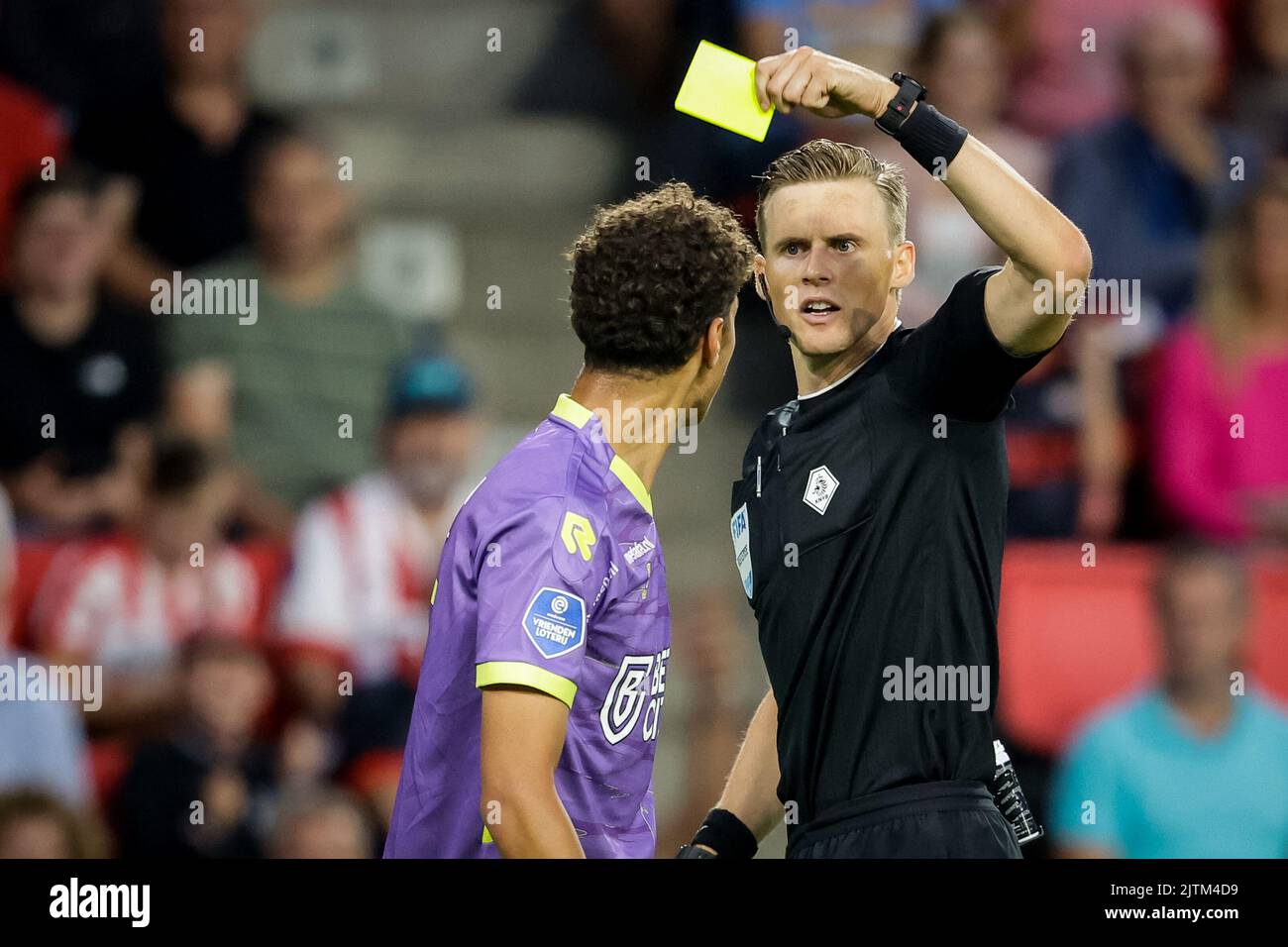 EINDHOVEN, NETHERLANDS - AUGUST 31: Referee Sander van der Eijk during ...