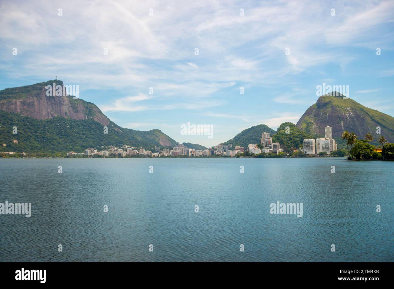 view Rodrigo de Freitas lagoon in rio de janeiro Brazil Stock Photo - Alamy