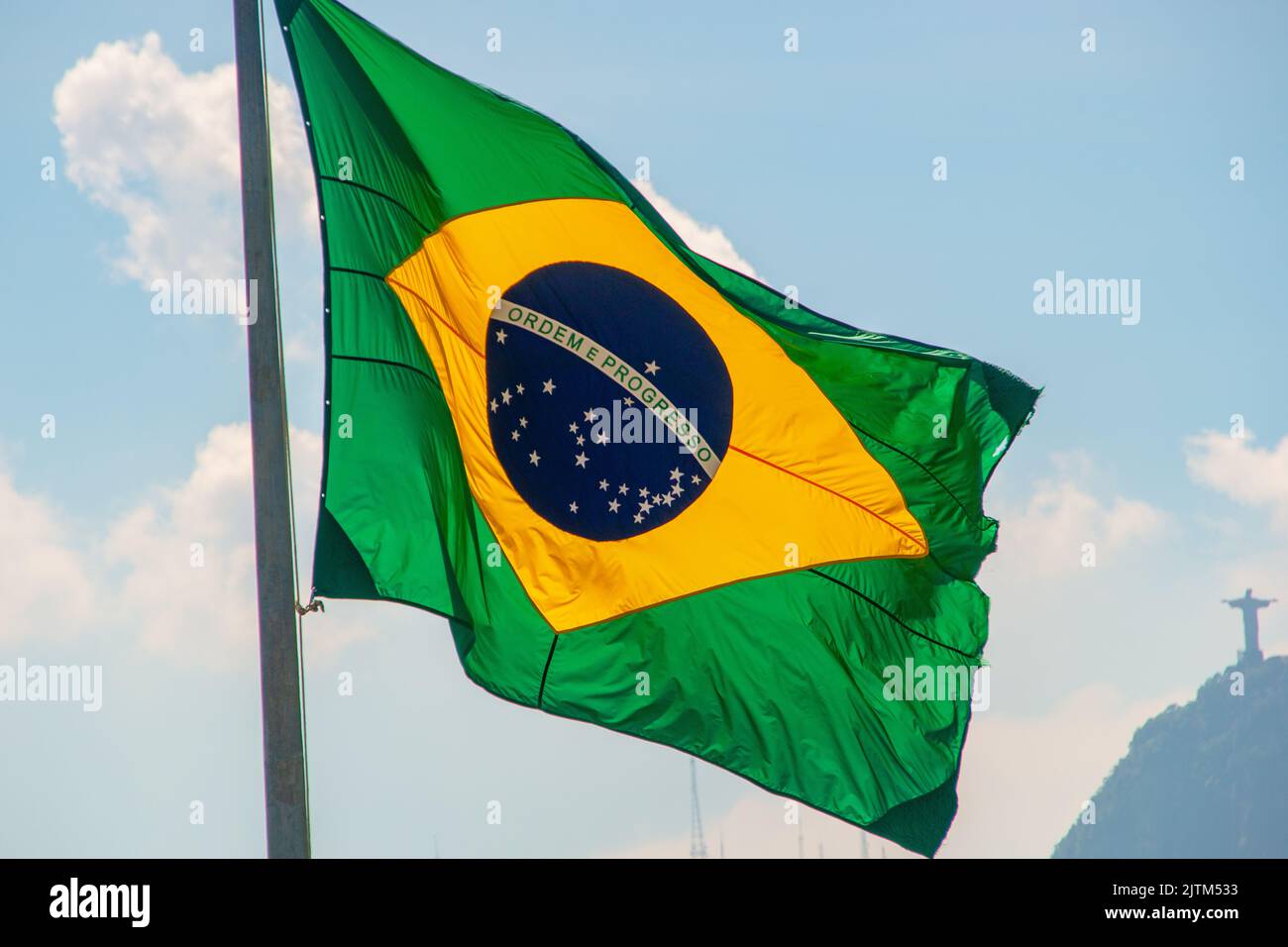 flag of brazil outdoors in rio de janeiro Brazil Stock Photo - Alamy