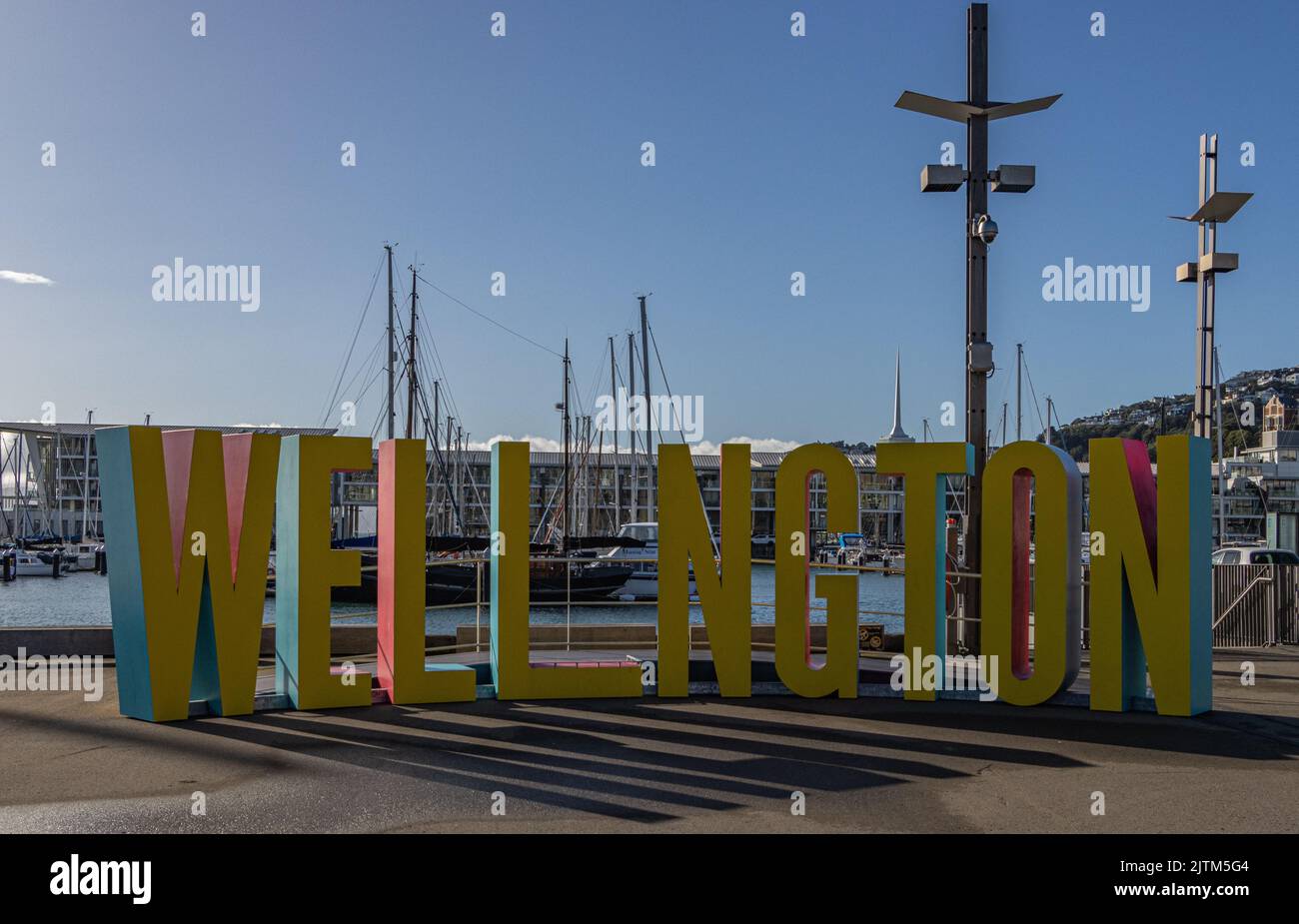 Art Installation at Wellington Waterfront Stock Photo - Alamy