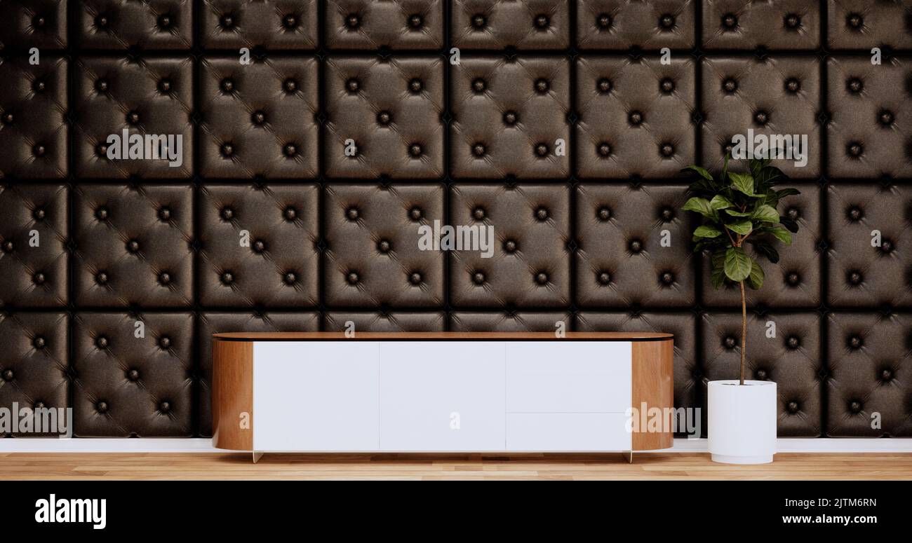 Black modern room,minimal designs. 3d rendering Stock Photo - Alamy