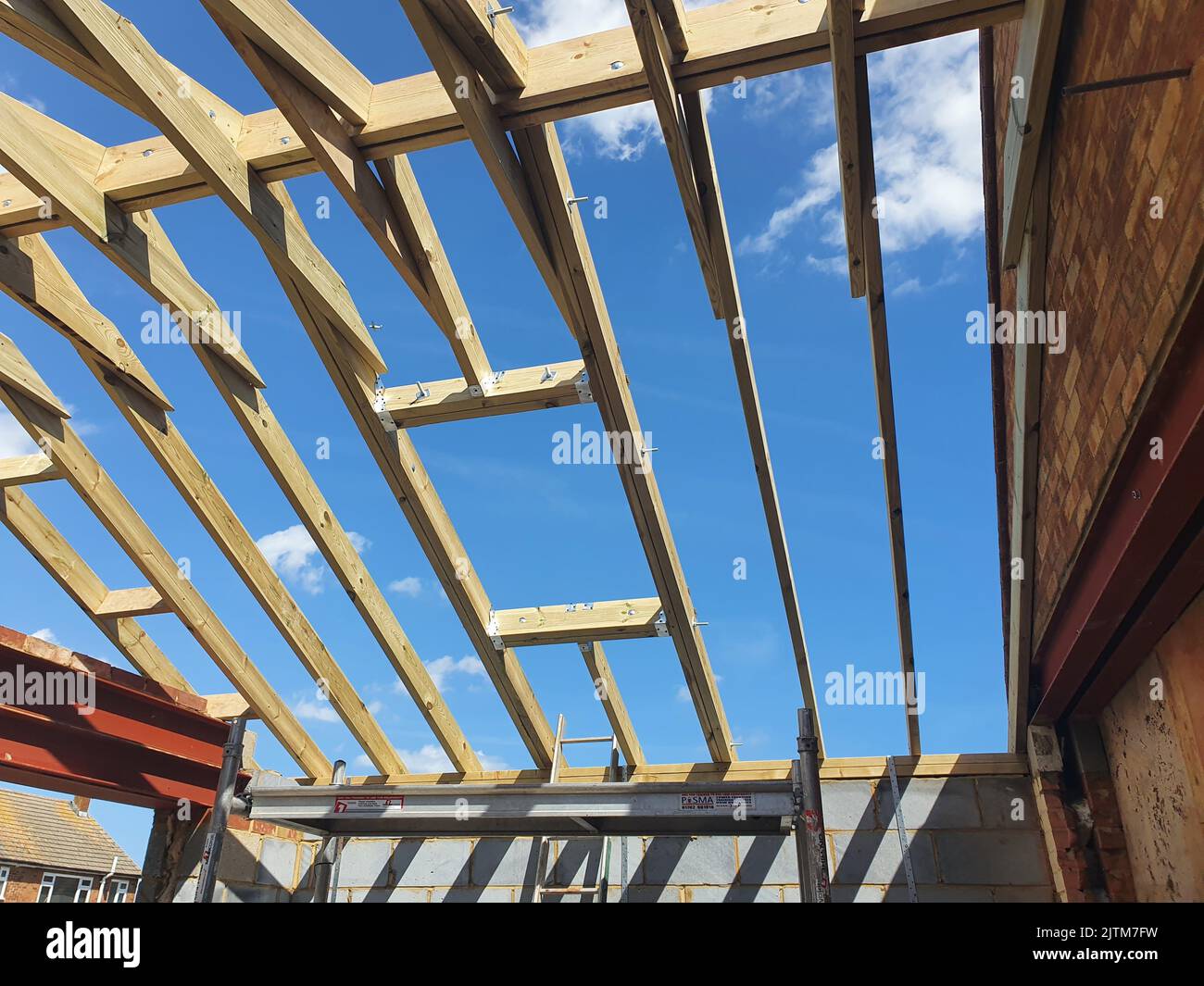 Vaulted Roof Construction Stock Photo - Alamy