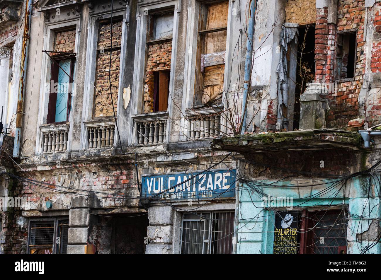 Historic building architecture in Bucharest, Romania, 2022 Stock Photo ...