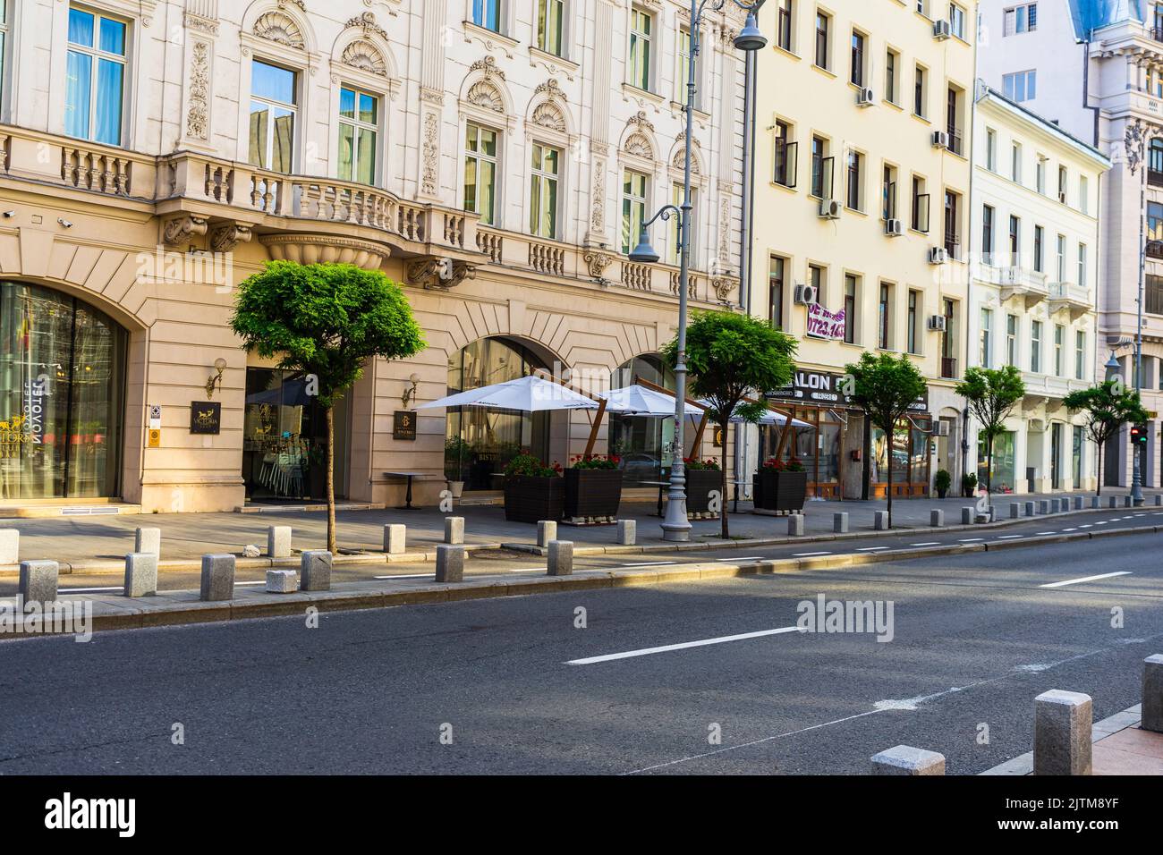 Historic building architecture in Bucharest, Romania, 2022 Stock Photo ...