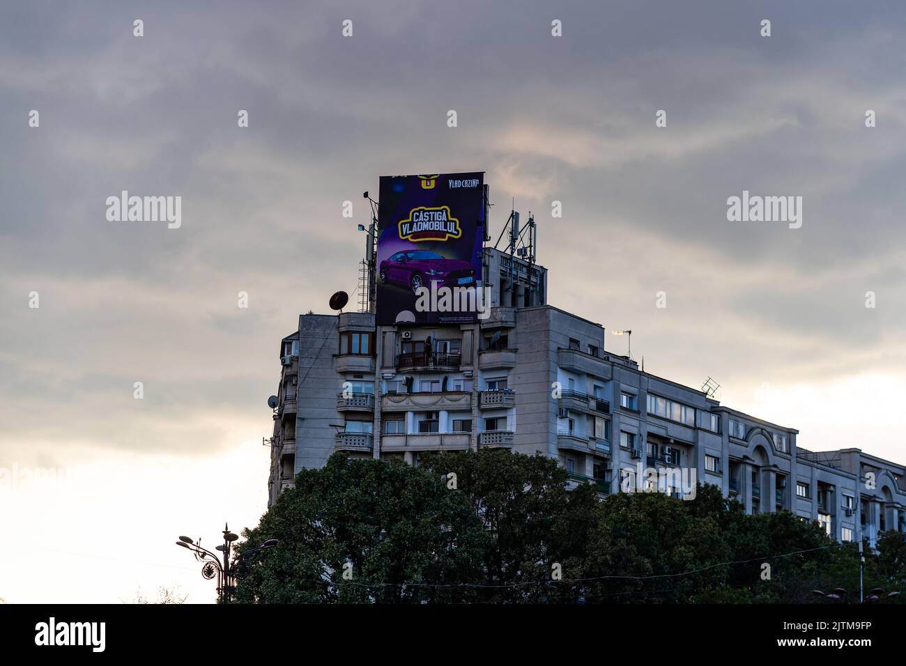 Historic building architecture in Bucharest, Romania, 2022 Stock Photo ...