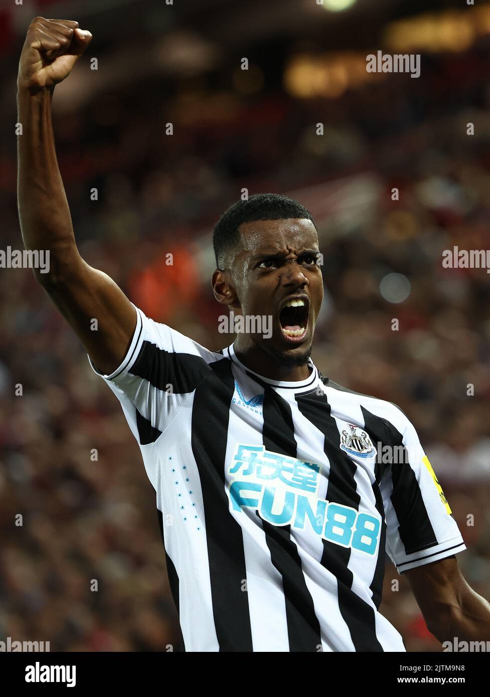 Liverpool, England, 31st August 2022. Alexander Isak of Newcastle ...