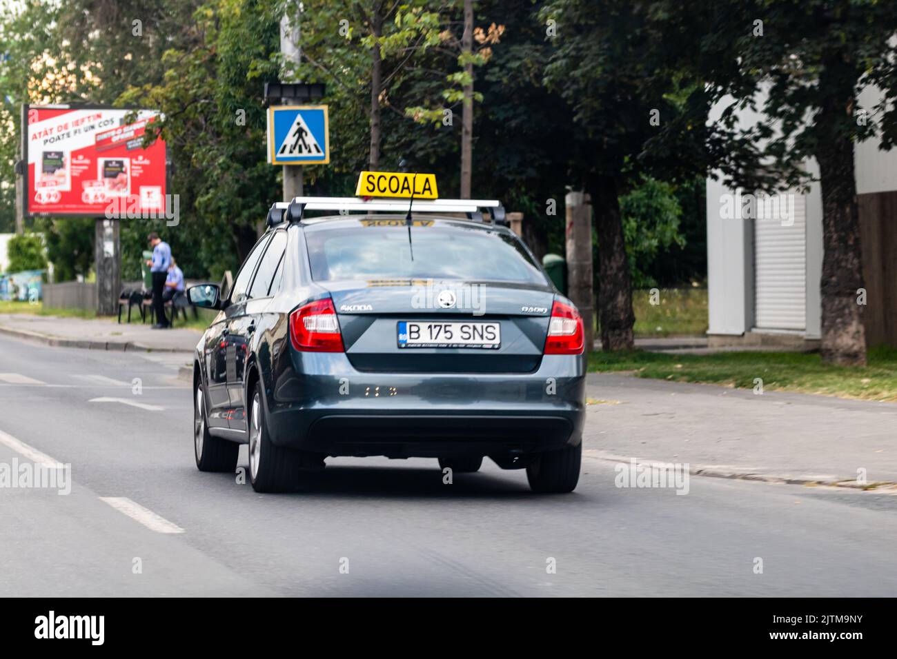 Car traffic, pollution, traffic jam in the morning and evening in the ...